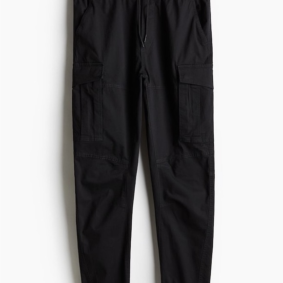 H&M | Pants | Hm Mens Black Cargo Pants | Poshmark